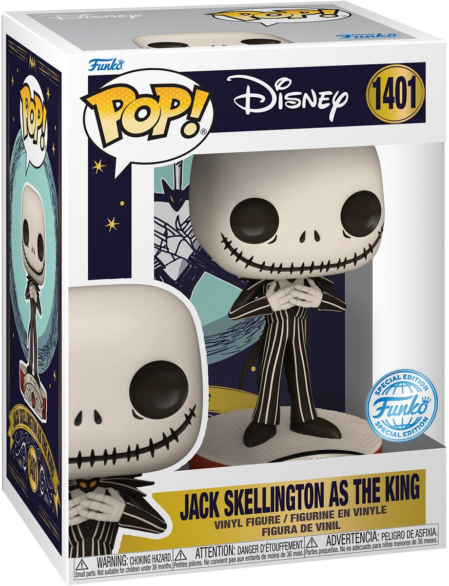 Jack Skellington as the King Vinyl Figurine 1401 | The Nightmare Before ...