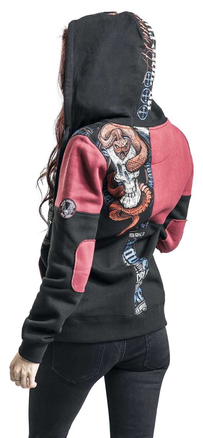 Hette med eye-catching hodeskalle prints | Rock Rebel by EMP Hettejakke ...