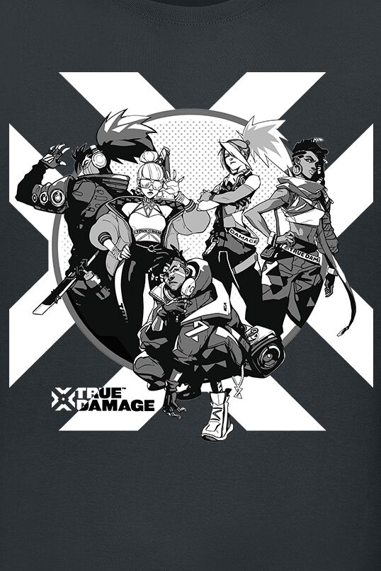 True Damage - Cover | League Of Legends T-skjorte | EMP