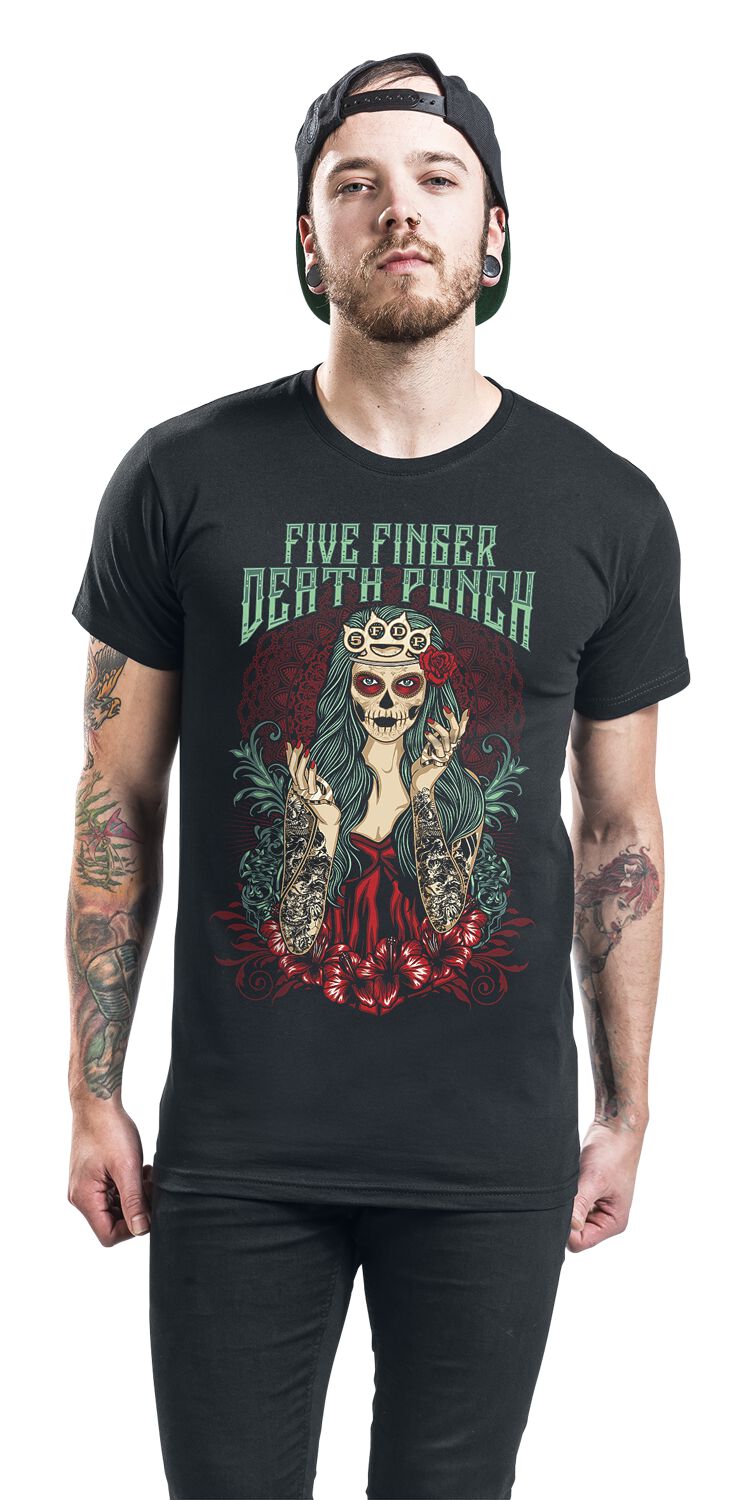 Lady Muerta | Five Finger Death Punch T-skjorte | EMP